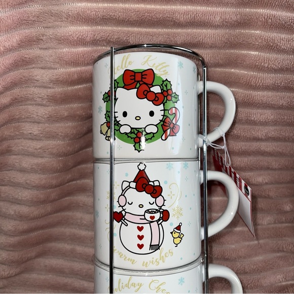 Hello Kitty | Dining | Hello Kitty Christmas Stackable Ceramic Mugs | Poshmark